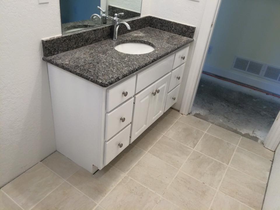 Bathroom vanity granite